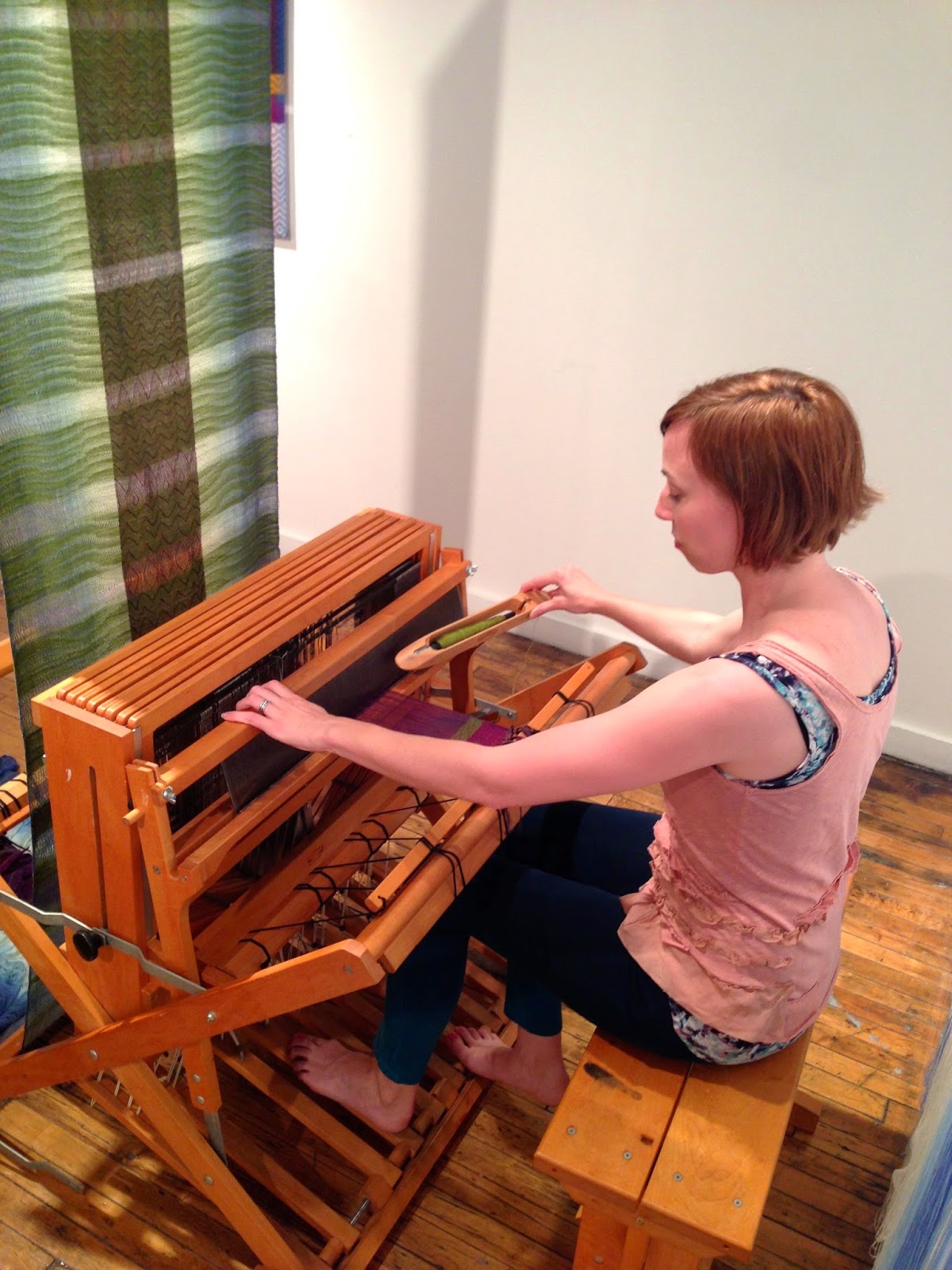 One Thread at a Time: One Thread at a Time, Loom Installation.....(a ...