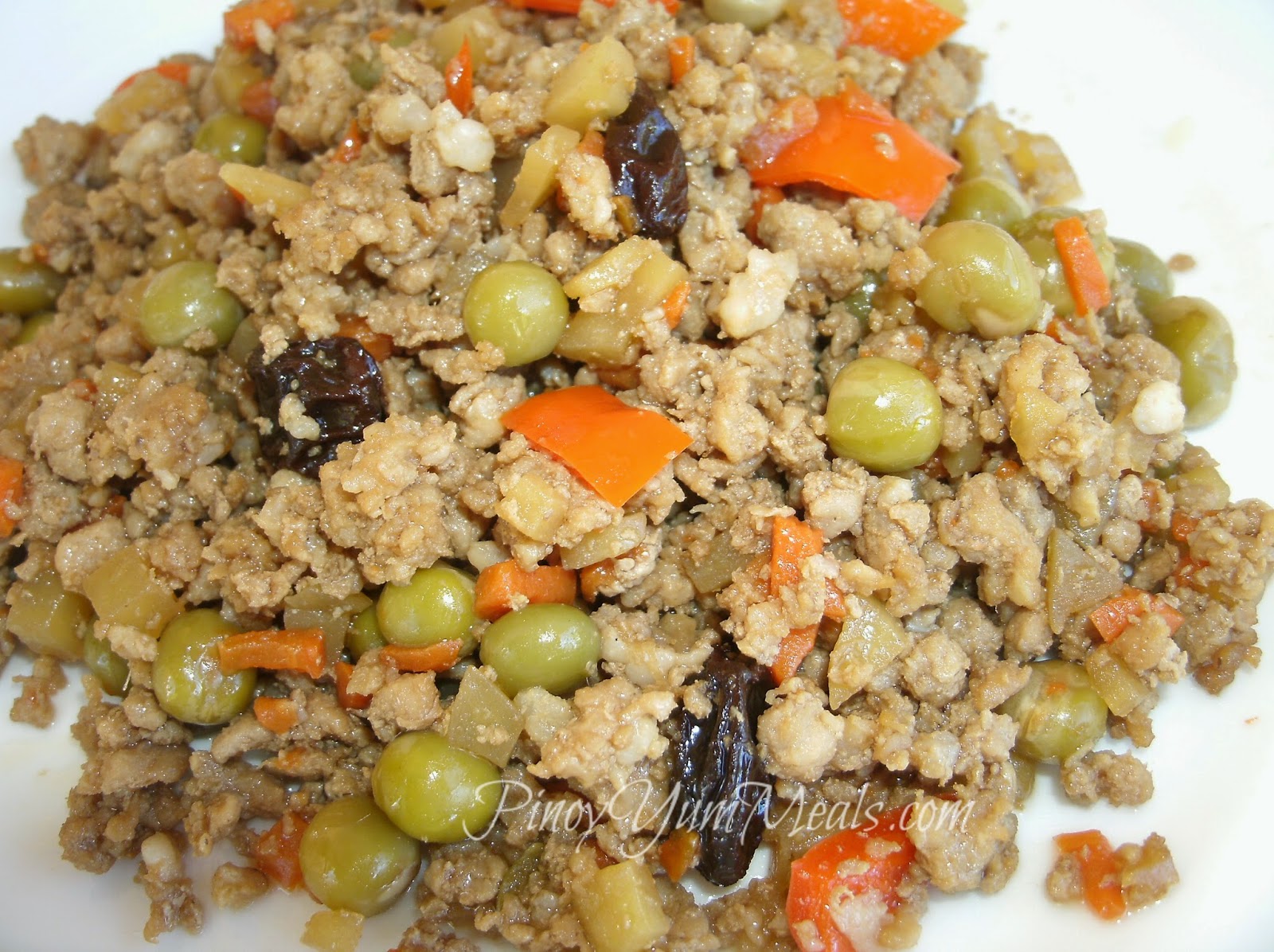 Pinoy Yum Meals Pork Giniling Recipe