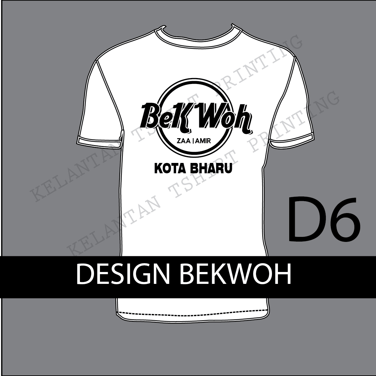 T-SHIRT PRINTING MURAH DI KELANTAN: DESIGN TSHIRT REWANG / BEKWOH