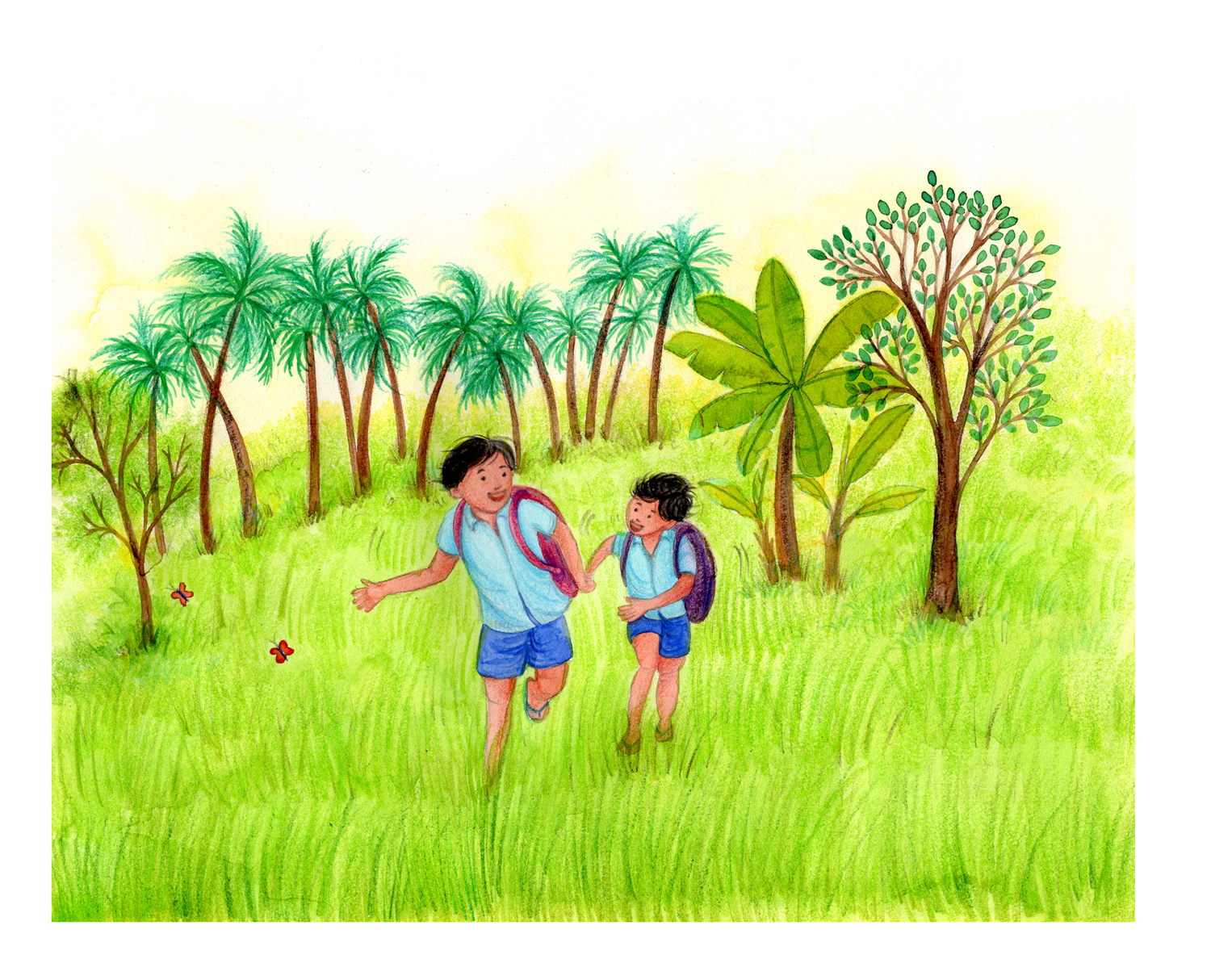Shailja's Blog: Illustrations for a story "Jhatpat aur Natkhat" written ...