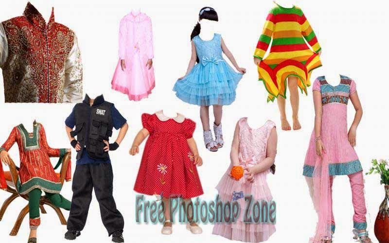 PSD Childrens Dresses | Free Photoshop Zone