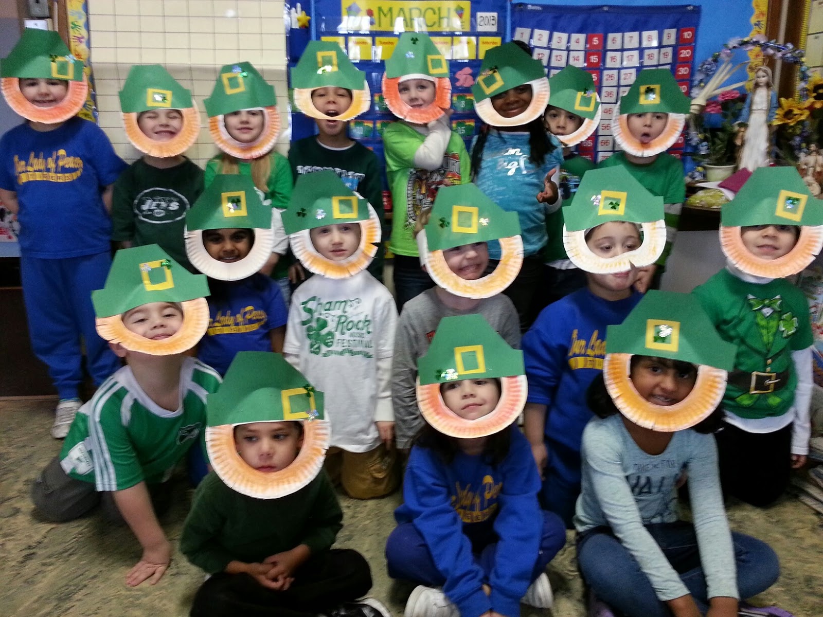 Our Lady of Peace School: St. Patrick's Day celebration.....