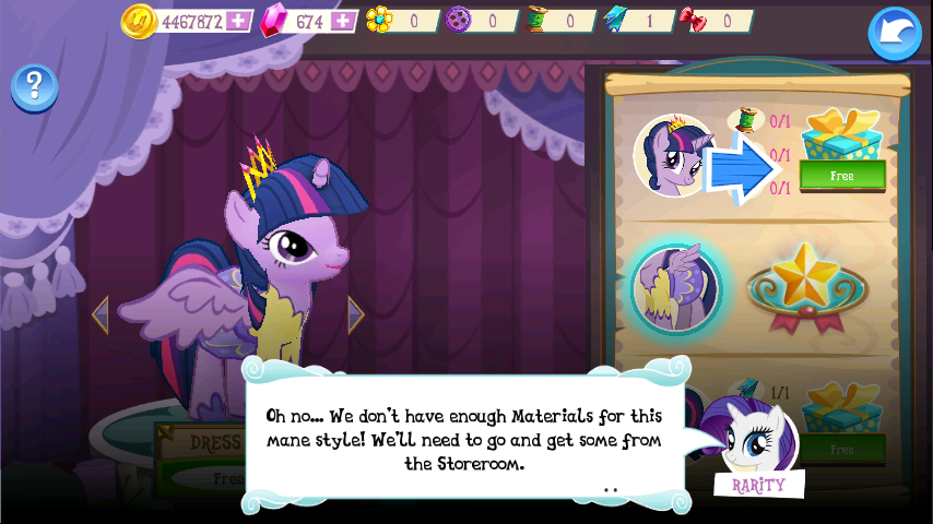 Equestria Daily - MLP Stuff!: New Gameloft Update Shows Off New Dress ...