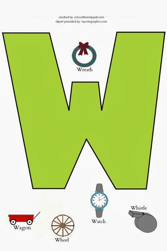 Free A-Z Word Poster Printables | School Time Snippets