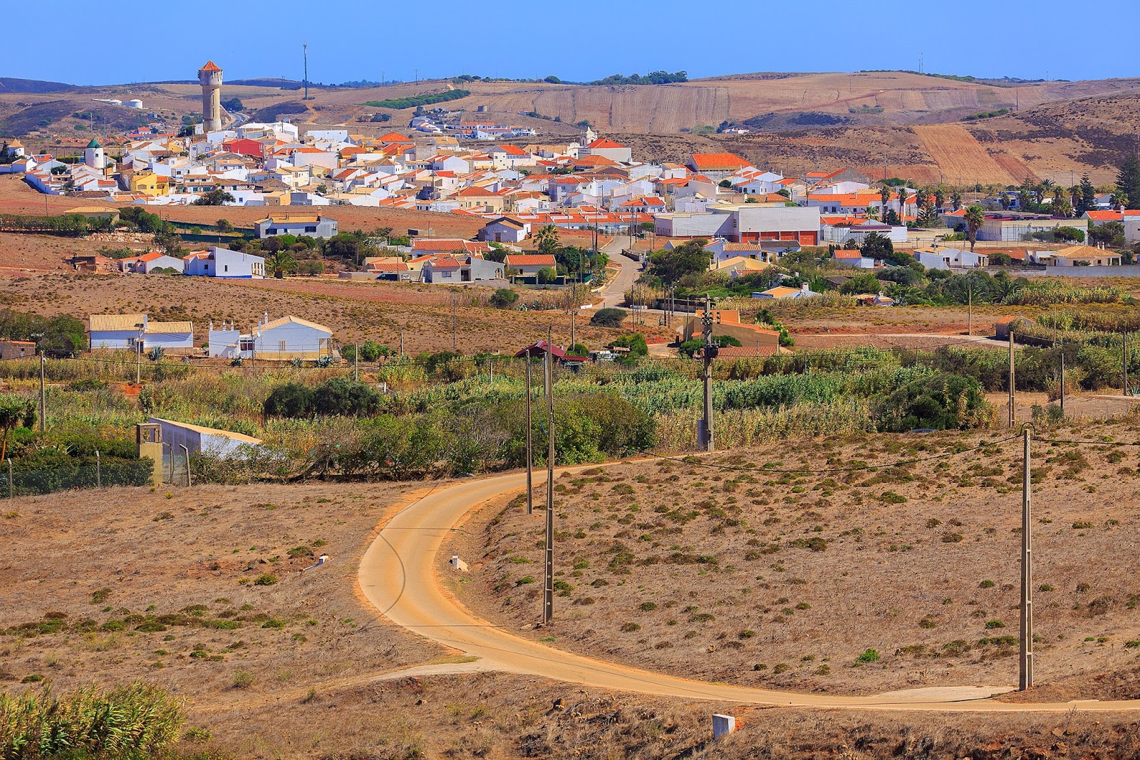 Vila do Bispo - fotos antigas: Vila do Bispo - a vila