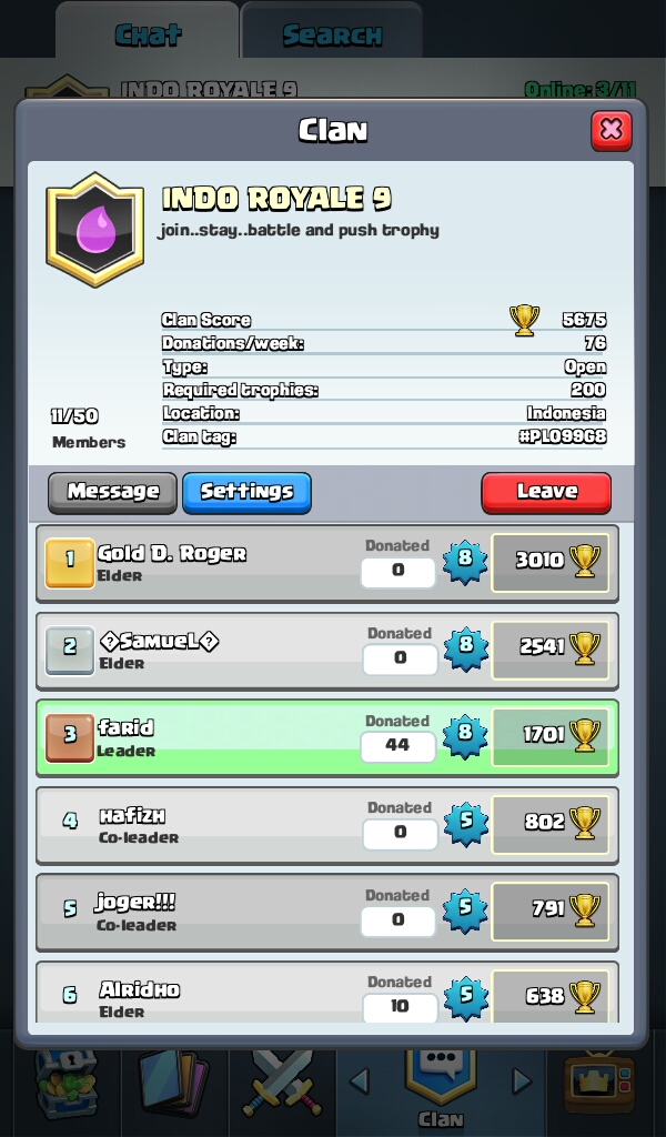 Clan Clash Royale