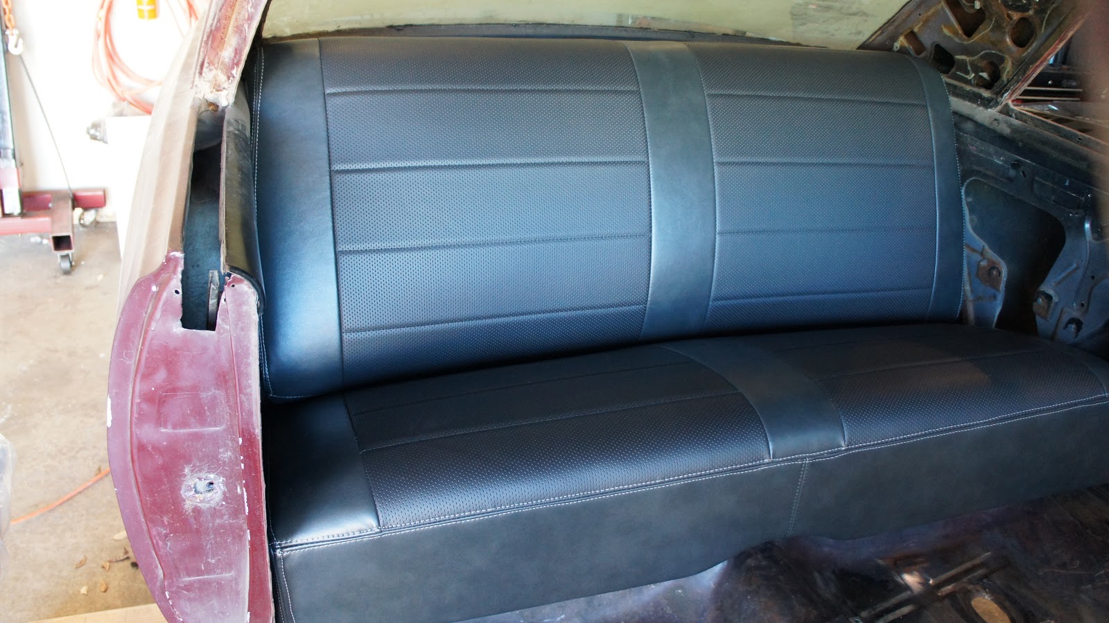 1965 Chevelle Malibu SS Restoration: Reupholstered rear seats