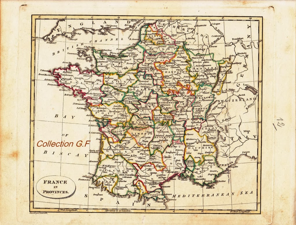 Mes passions, mes collections: Carte de France en 1790