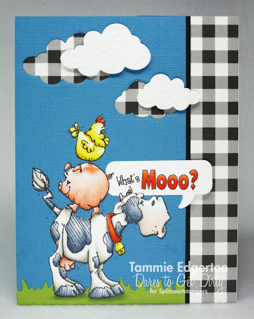 One Happy Stamper...: DTGD13Twinshappy - WHAT'S MOOO?