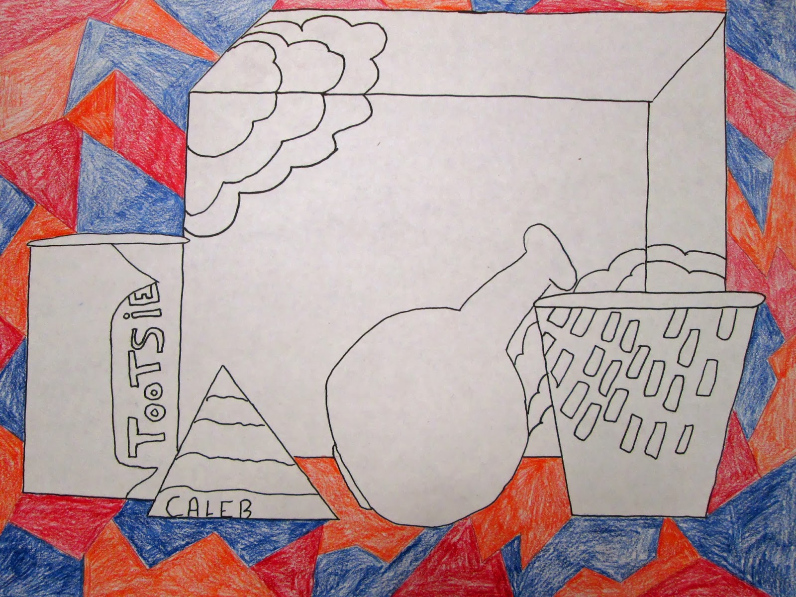 Art at Leestown: Positive/Negative Space still life 2.0