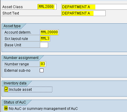 SAP - FICO MODULE LEARNING: Define Asset Classes in SAP
