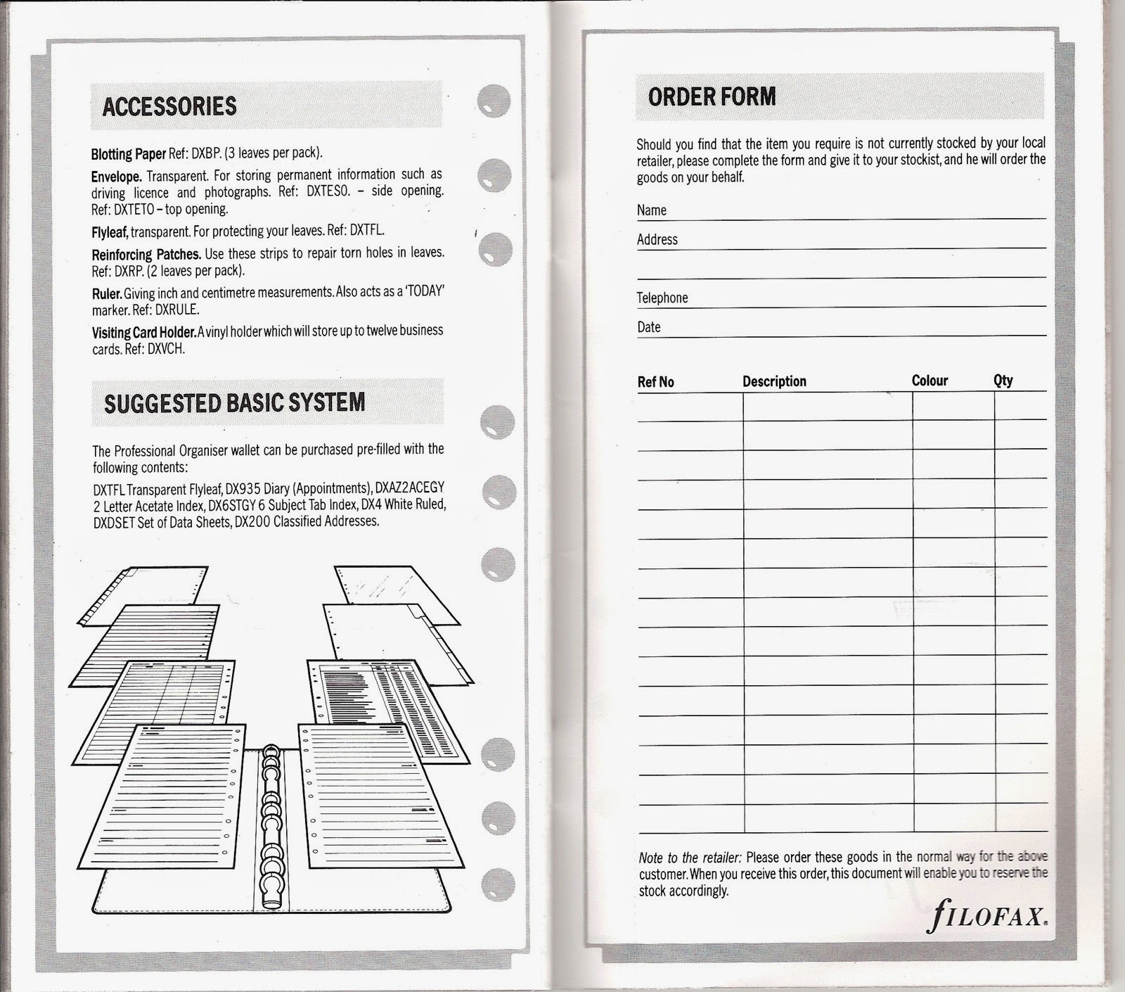 Philofaxy: Filofax Catalogue 1989
