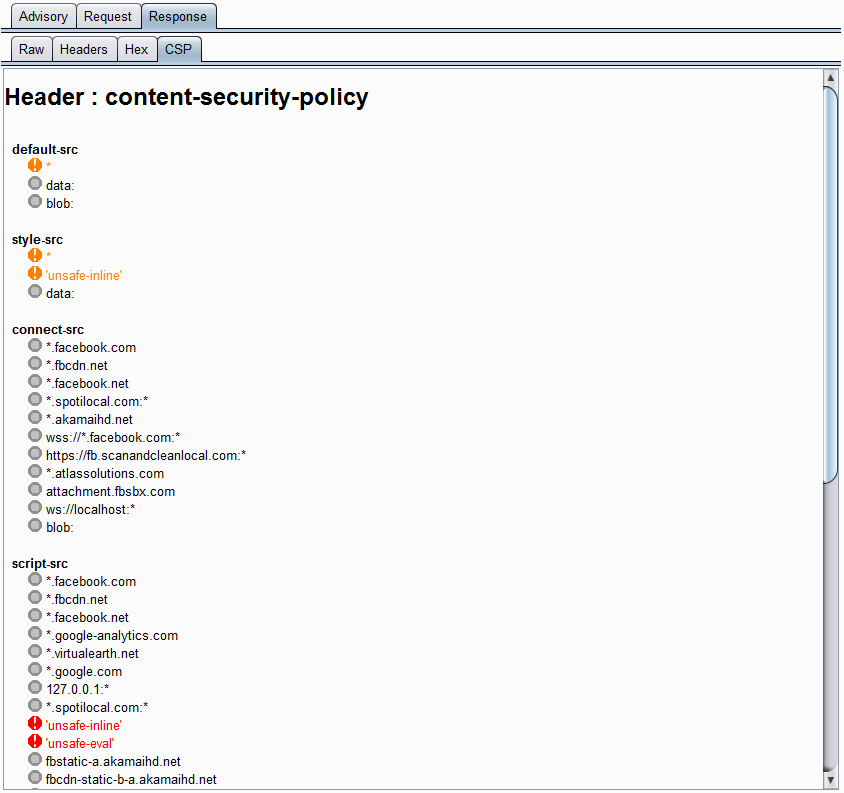 h3xStream's blog: Auditing CSP headers with Burp and ZAP