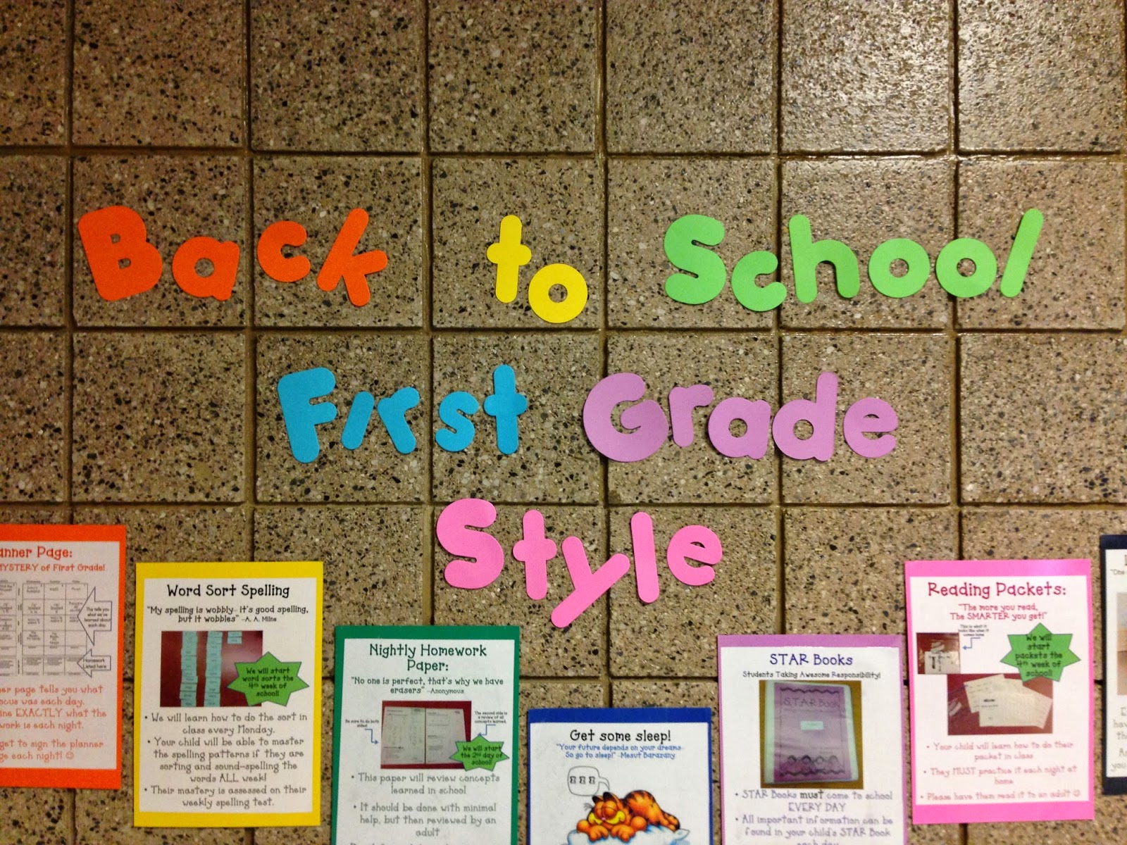 Miss Van Maren's Fantastic First Grade: 2014