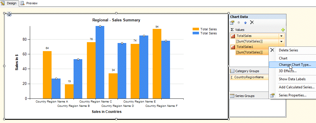 Microsoft Business Intelligence (Data Tools)|SSRS – Combine Chart Report