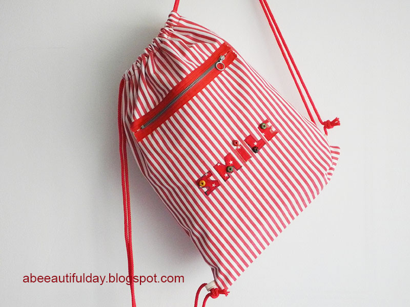 A Beautiful Day : Lined Drawstring Backpack Pattern is here!