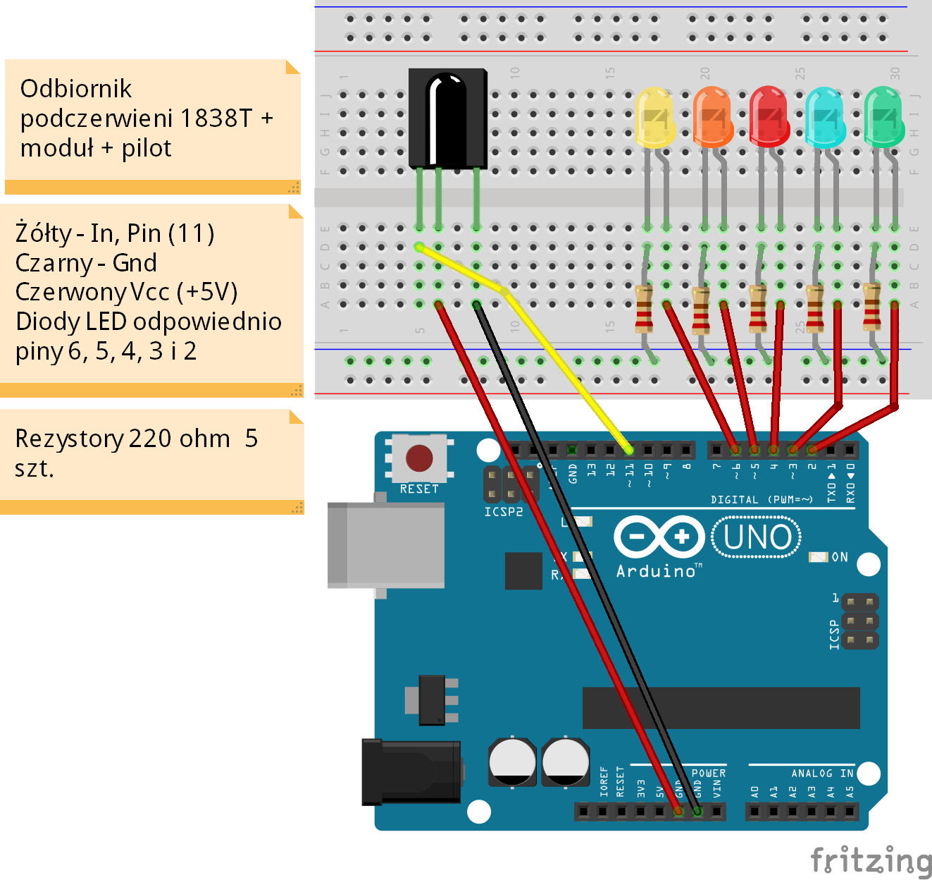 ElectroPark - Arduino dla opornych: Lekcja Nr 1. Diody LED włączane ...