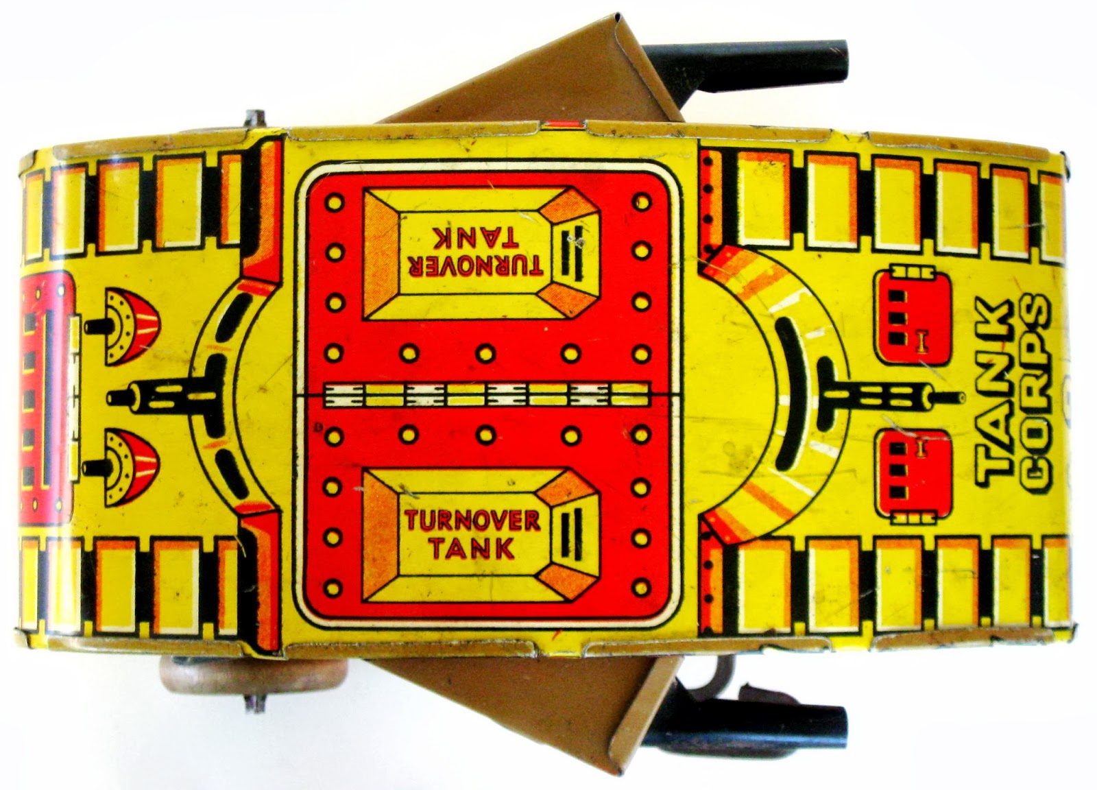 Toys and Stuff: Marx 1938 U.S. Army Tank No. 3 Turnover Tank