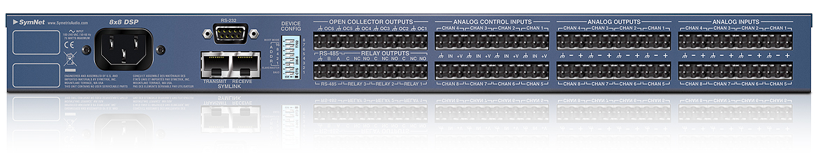 Infrequent Sound [sex.tex] technology: Symetrix SymNet 8x8 DSP