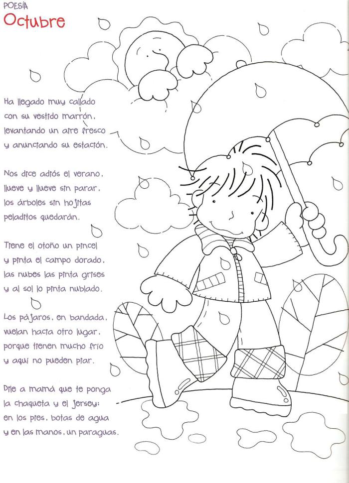 Kids Zone: Poemas para Colorear