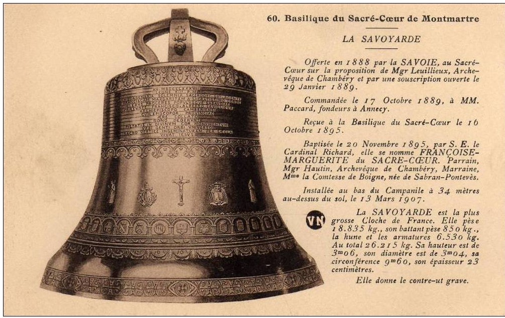 J Ruiz en la red: Campanas. La Savoyarde en la basílica del Sacré-Cœur