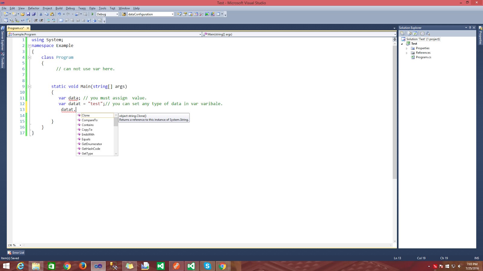 What is difference between constant,readonly,dynamic,var and static in C# ? ~ ASP.NET,MVC,SQL ...