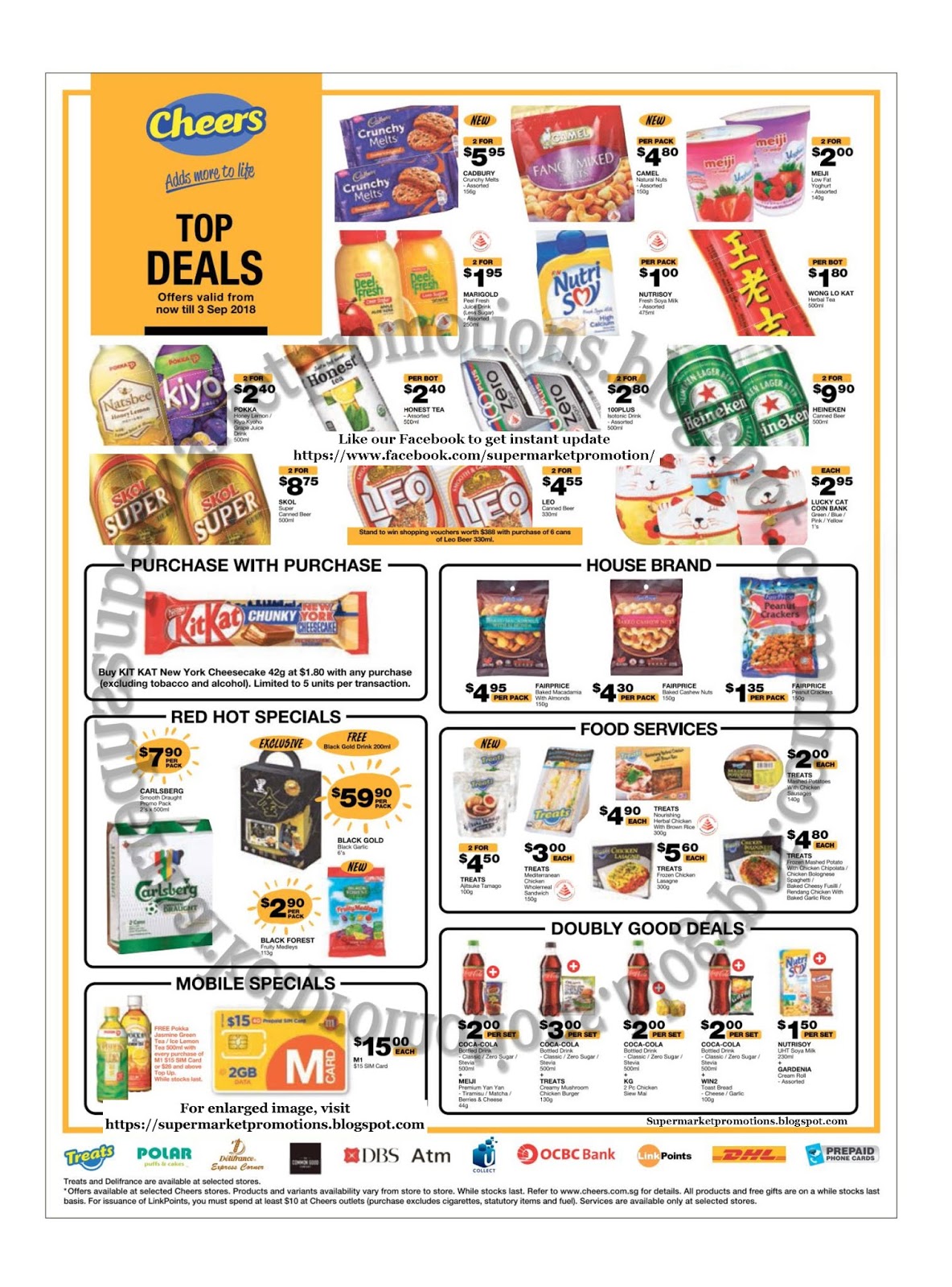 Cheers Top Deals 07 August - 03 September 2018 ~ Supermarket Promotions