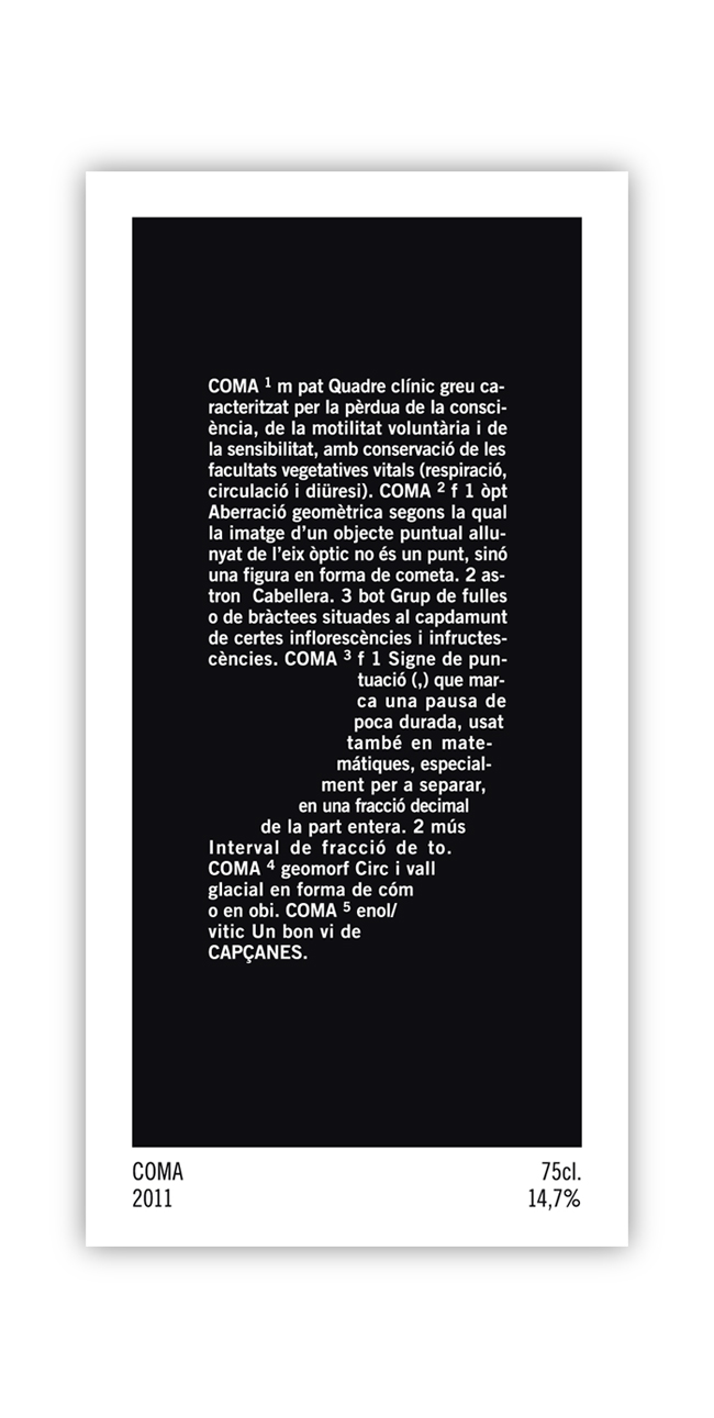 Coma Wine 2011 – Packaging Of The World