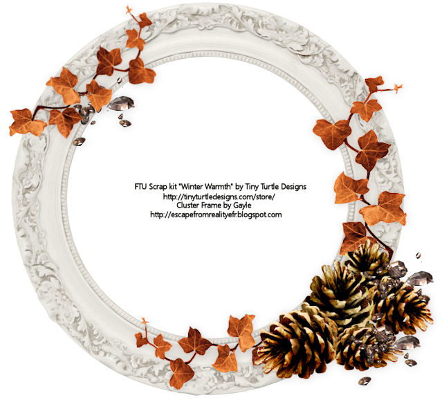 Escape From Reality Blog: FTU "Winter Warmth" Clusters & Cluster Frames