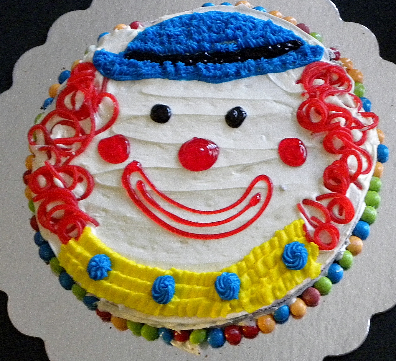 Treasures from the Squirrel Box: Clown Brownie Cake