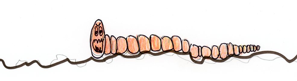 About 1/2 A Bubble Off: I saved (gag) a worm! (gag)