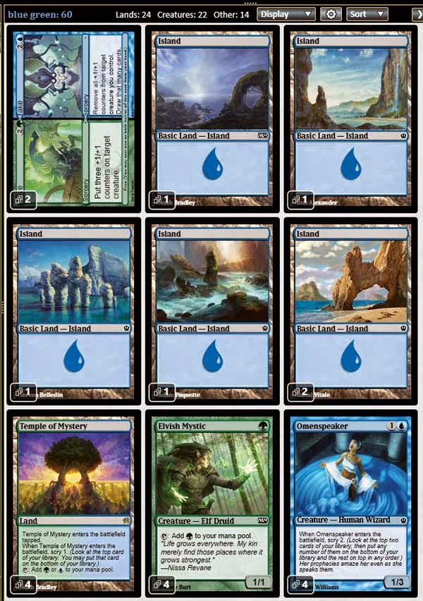 Magic the Gathering Adventures: [Standard] Green Blue
