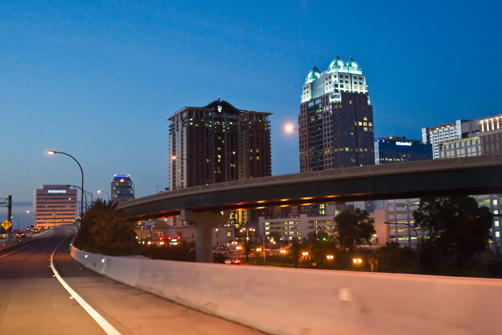 Orlando Street Photography: Orlando Skyline from I-4, 2012 Color