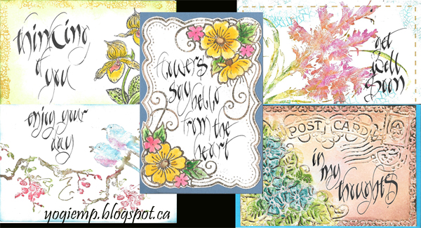 Art with Yogi: Calligraphy Postcards