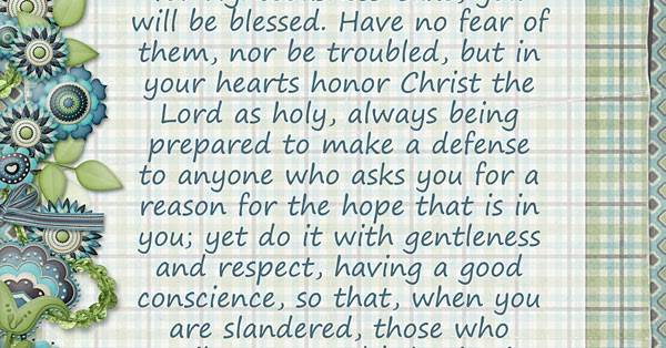 Layout for Today: Honor Christ the Lord