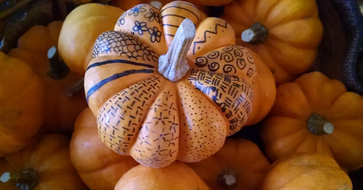 Must Run in the Family: Pumpkin Zentangle