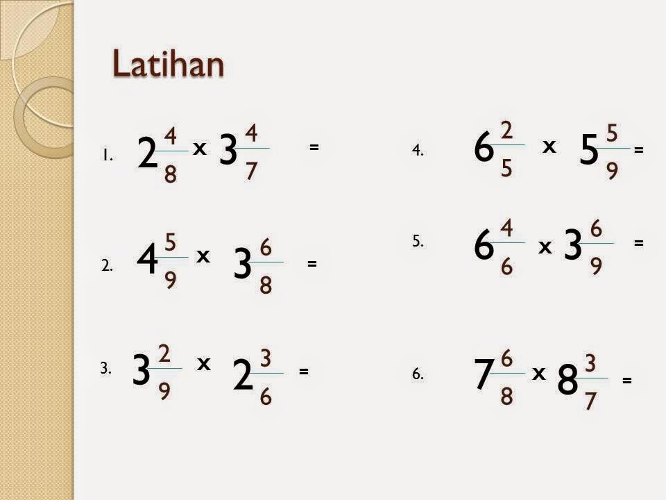 Raudhatul Ilmu : MATEMATIK: PECAHAN OPERASI BERCAMPUR (TAMBAH, TOLAK ...