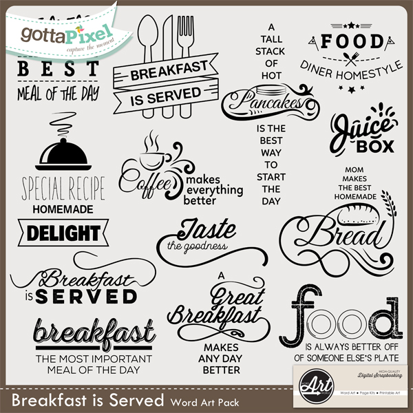Word Art World: NEW Food-Themed Word Art + Free Word Art Pack!