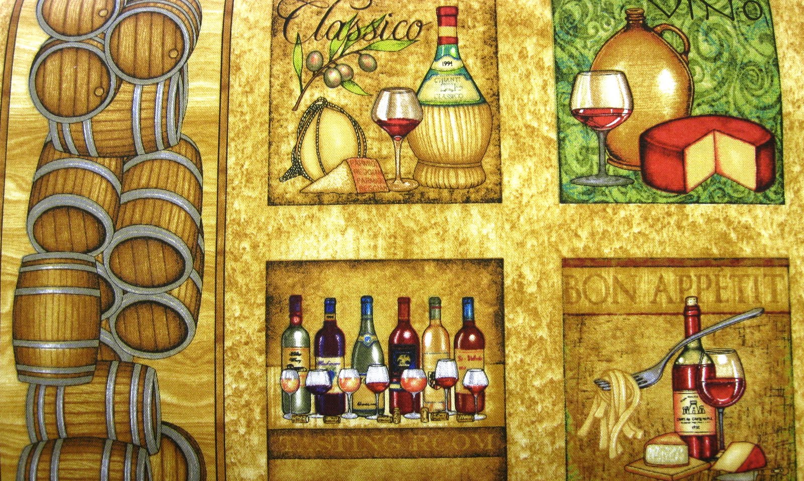 The Calico House Blog: Wonderful wine themed fabric