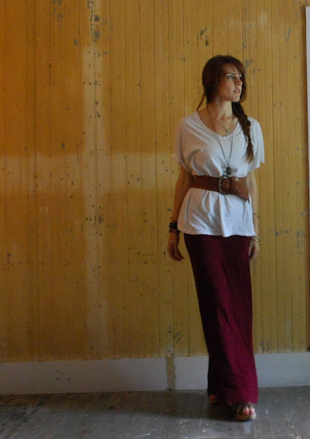 thistles and twigs: White T Challenge with Real Girl Glam