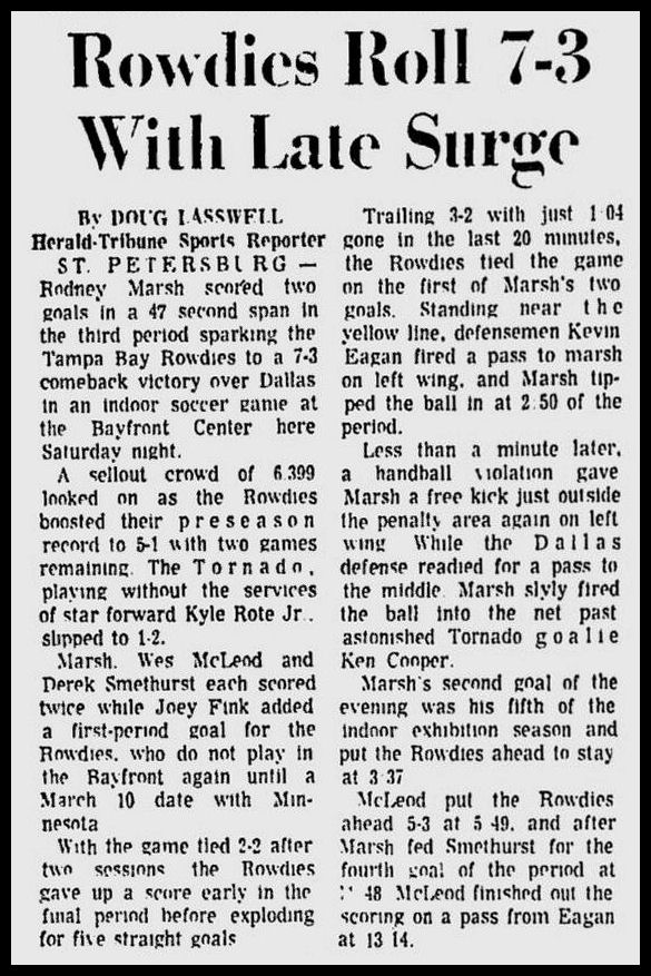 TAMPA BAY ROWDIES APPRECIATION BLOG (1975 to 1993): 01/01/12 - 01/02/12