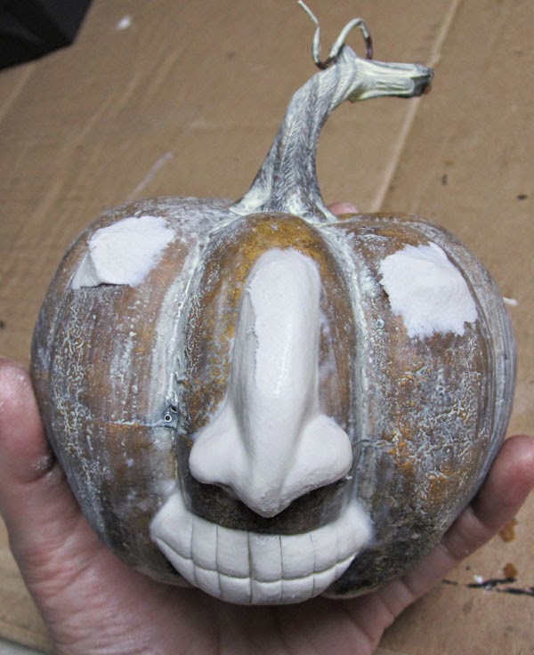 Sarah Ogren : A Paper Clay Pumpkin Face Tutorial