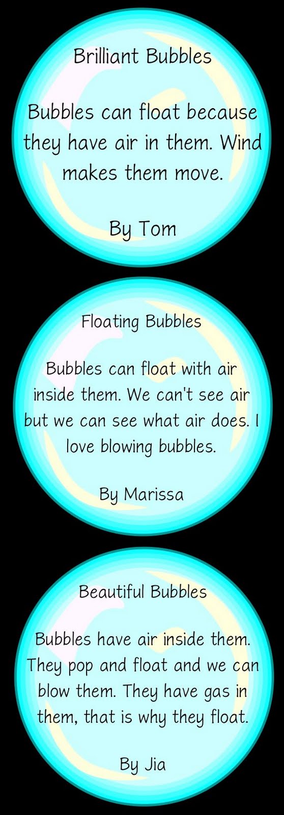 Room 4's Brilliant Blog: Explanation Writing about Bubbles