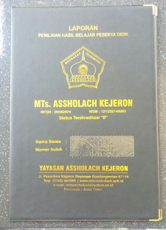 Sampul Raport - Map Ijazah Pasuruan - REJEKI CETAK