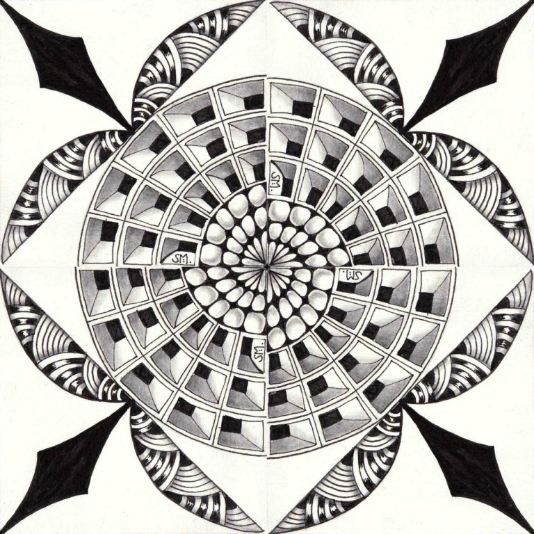 SimTangle : DIVA Challenge #377, Tangle Mosaic Project #15 and my ...