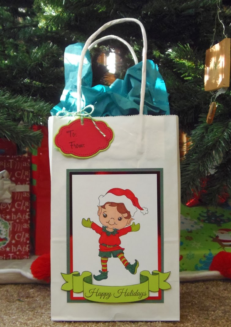 Craft with Bee: 25 Days of Christmas - Elf Gift Bag