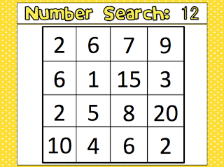 Ms. Alley's 2nd Grade Class: Math Work Station Game