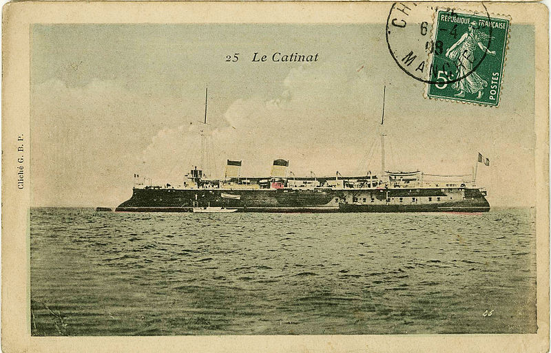 WARSHIPSRESEARCH: French protected cruiser Catinat launched according ...