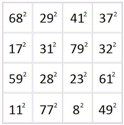 Math Garden: Euler's magic square