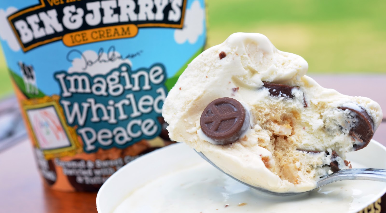 food and ice cream recipes: REVIEW: Ben & Jerry's Imagine Whirled Peace